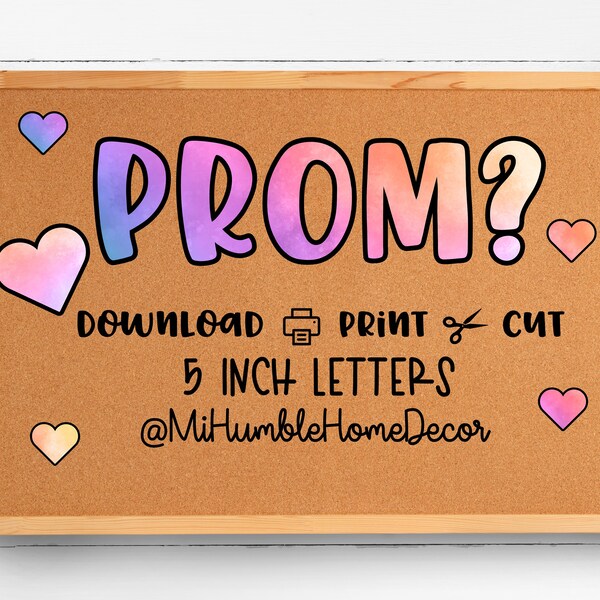 Promposal Poster - Etsy