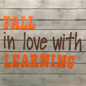 Fall in Love With Learning Bulletin Board- Back to School Bulletin ...