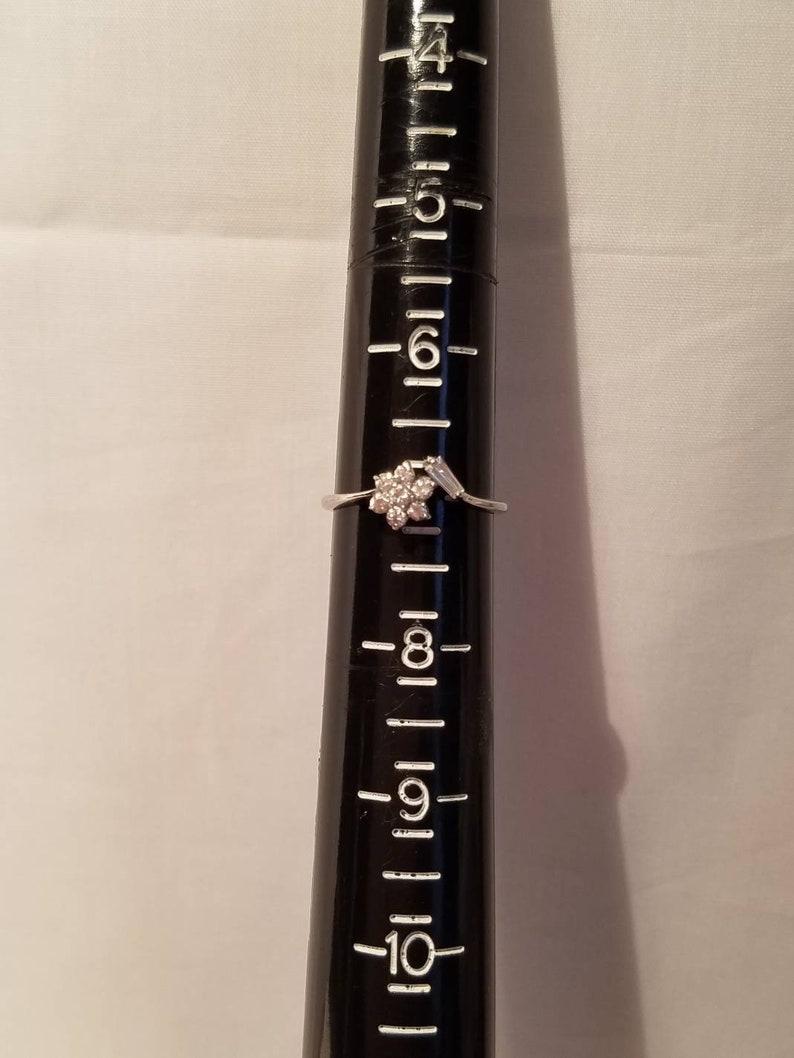 Vintage 925 Silver RSC CZ Diamond Ring Size 7 - Etsy