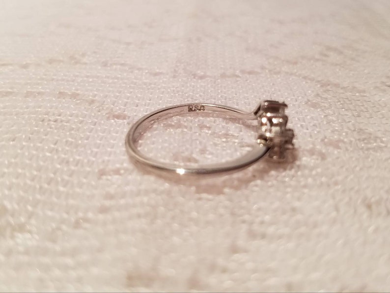 Vintage 925 Silver RSC CZ Diamond Ring Size 7 - Etsy