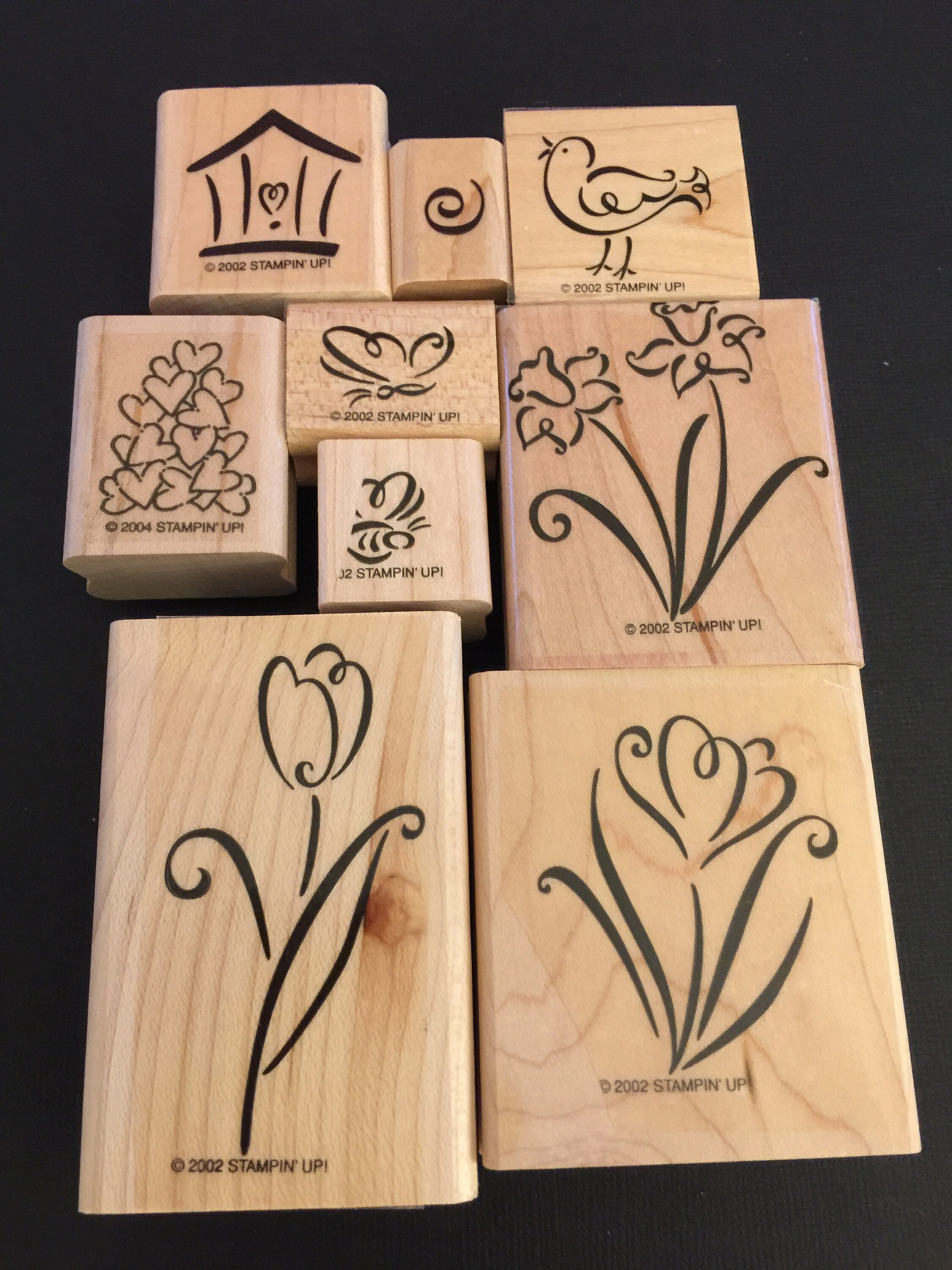 stampin' up spring flowers rubber stamp kit Papercraft Paper, Party ...
