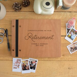 Congratulations on Your Retirement Memory Book, Personalized Retirement ...
