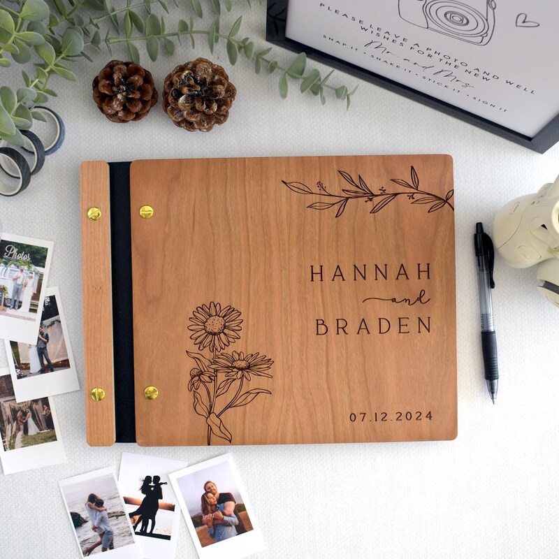 Sunflower Guest Book - Etsy