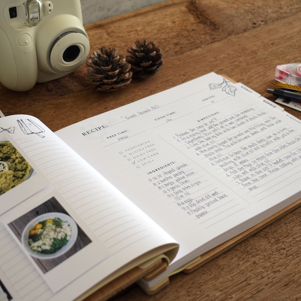 Recipe Notebook - Etsy