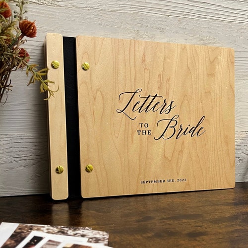 Letters to the Bride Book 3D Lettering Bridal Bride Gift - Etsy