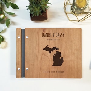 Midwest Wedding Guest Book Photo Booth Album Michigan Wedding Guest ...