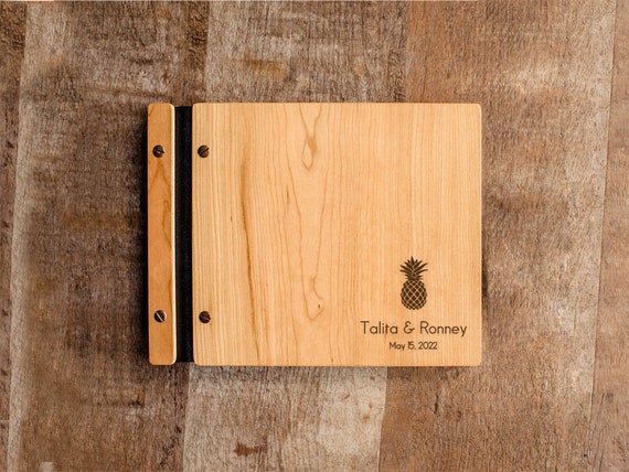 Pineapple Wedding Guest Book Pineapple Guestbook Tropical - Etsy