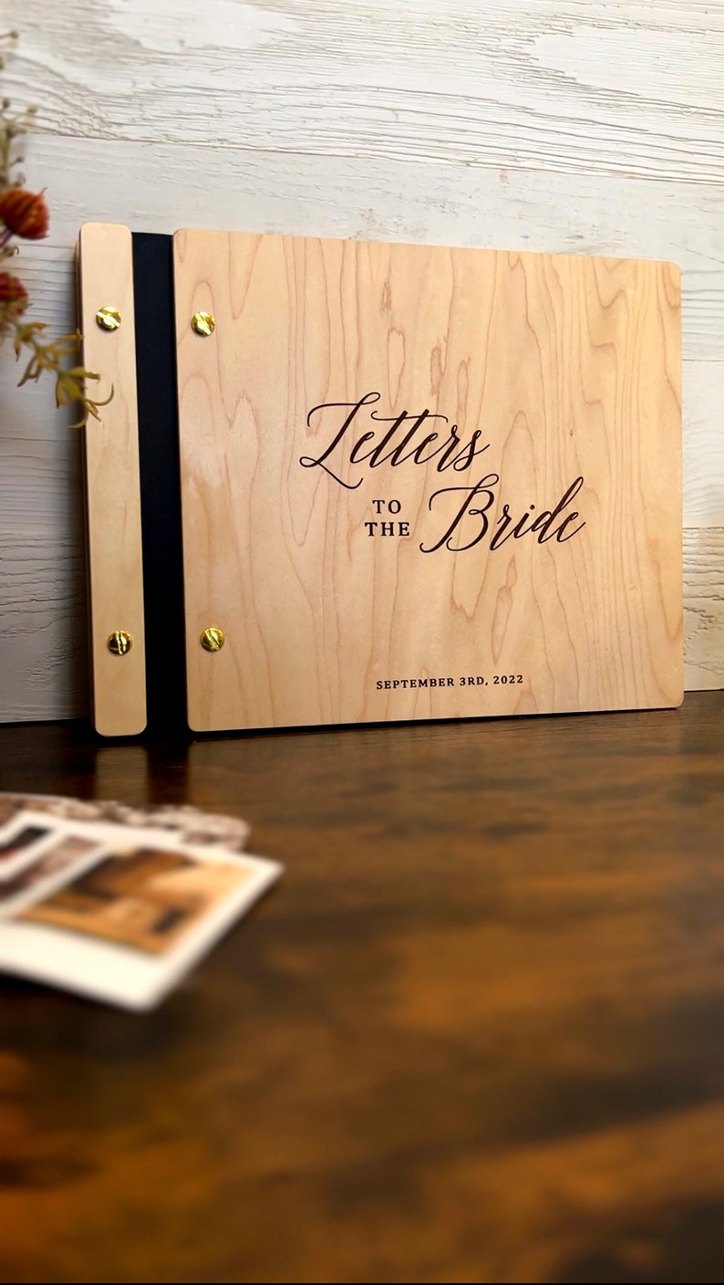 Letters to the Bride Book Bachelorette Wishes Book Bridal - Etsy