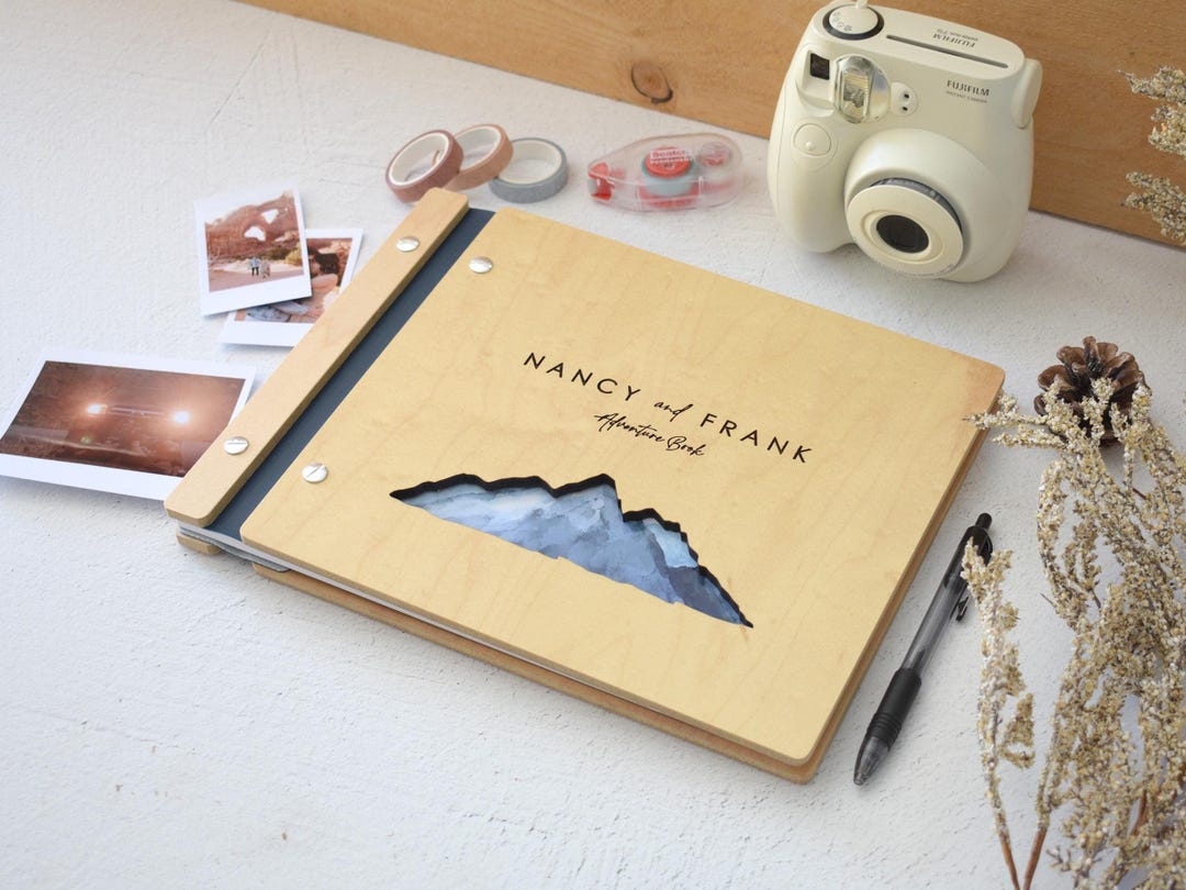 Adventure Book Scrapbook Valentines Gift for Him, Personalized ...