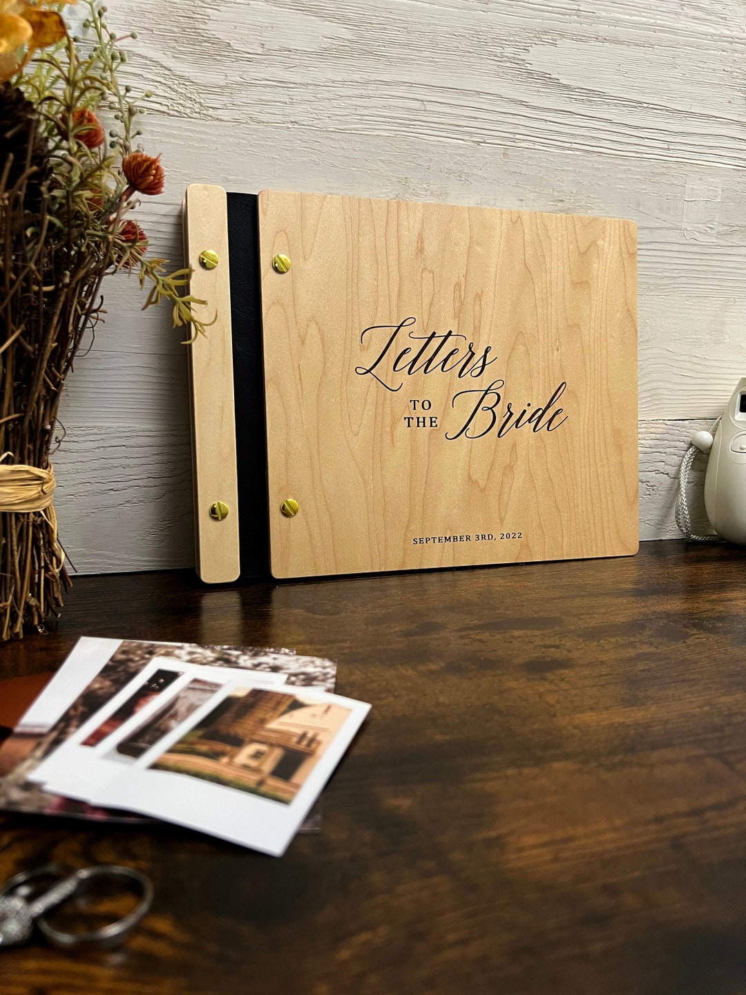 Letters to the Bride Book, Bachelorette Wishes Book, Bridal Shower ...