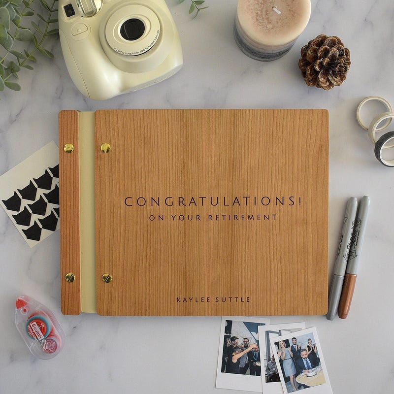 Wooden Cover Book Custom - Etsy