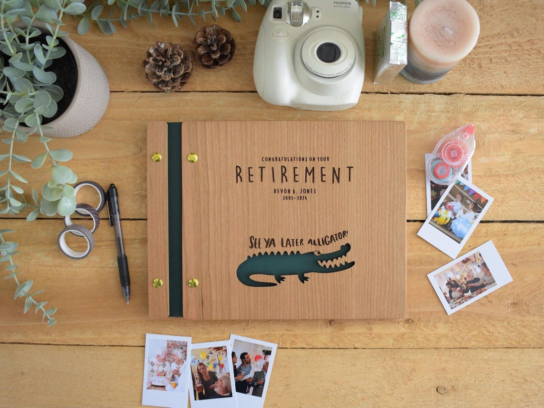 See Ya Later, Alligator! Memory Book, Sign in Personalized Retirement ...