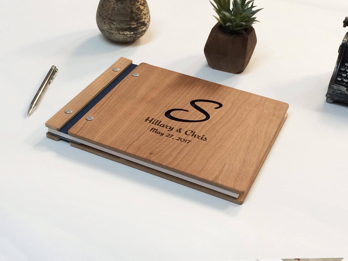 Engagement Gift, Wedding Album, Monogram Wedding, Personalized Wedding ...
