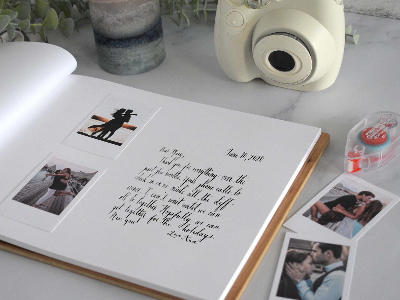First Anniversary Scrapbook Gift Paper 1st Anniversary Gift One Year ...