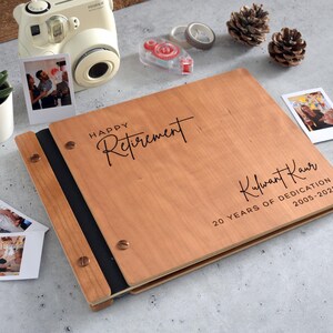 Happy Retirement Gifts for Women, Custom Retirement Memory Book ...