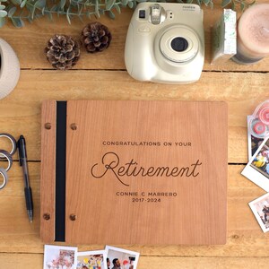 Congratulations on Your Retirement Memory Book, Personalized Retirement ...