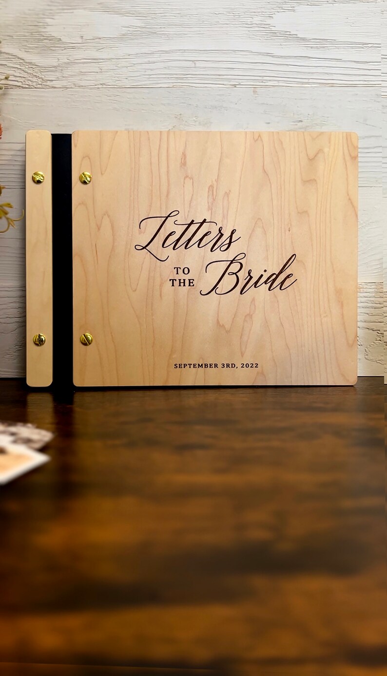 Letters to the Bride Book Bachelorette Wishes Book Bridal - Etsy