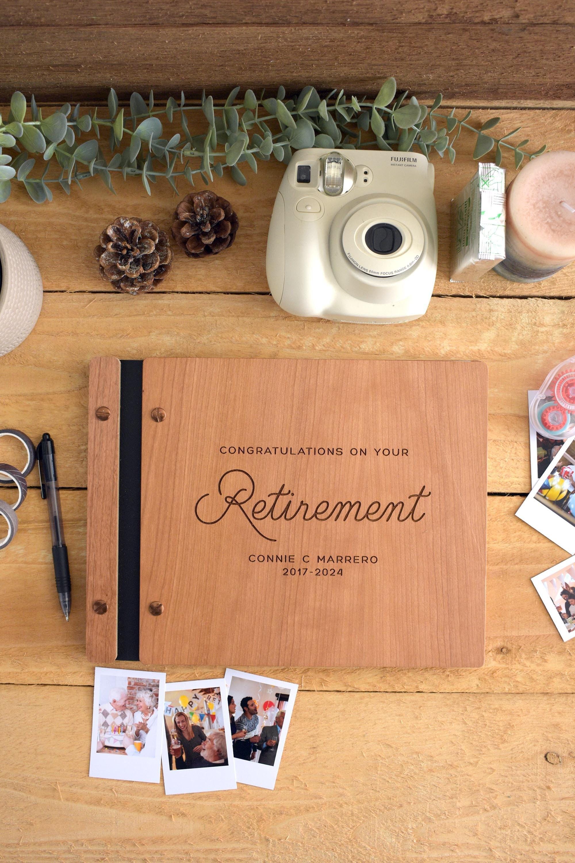 Congratulations on Your Retirement Memory Book, Personalized Retirement ...