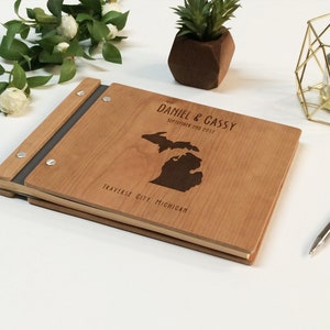 Midwest Wedding Guest Book Photo Booth Album Michigan Wedding Guest ...