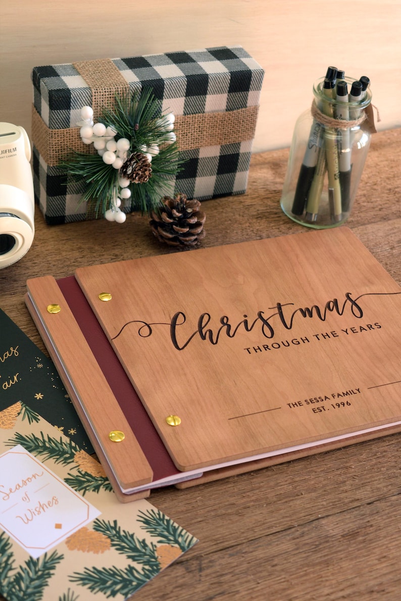 Christmas Through the Years Album, Custom Christmas Memory Book ...