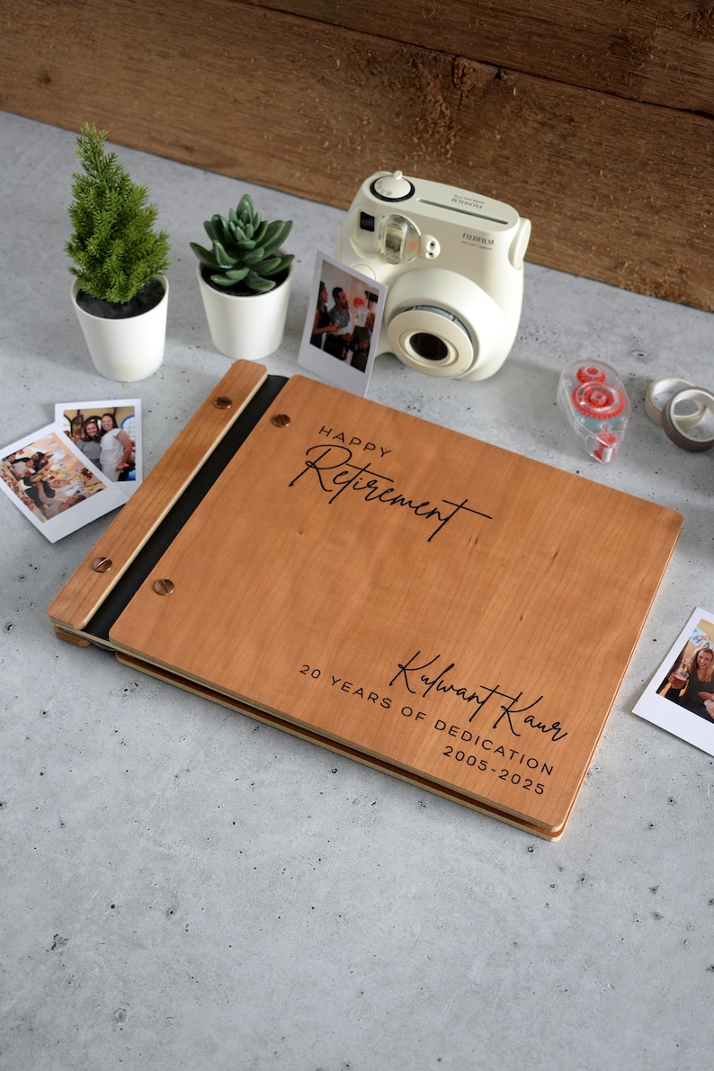 Happy Retirement Gifts for Women, Custom Retirement Memory Book ...
