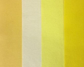 100% Wool Felt Roll in Color LIGHT YELLOW 5 X 36 Wool Felt Roll ...