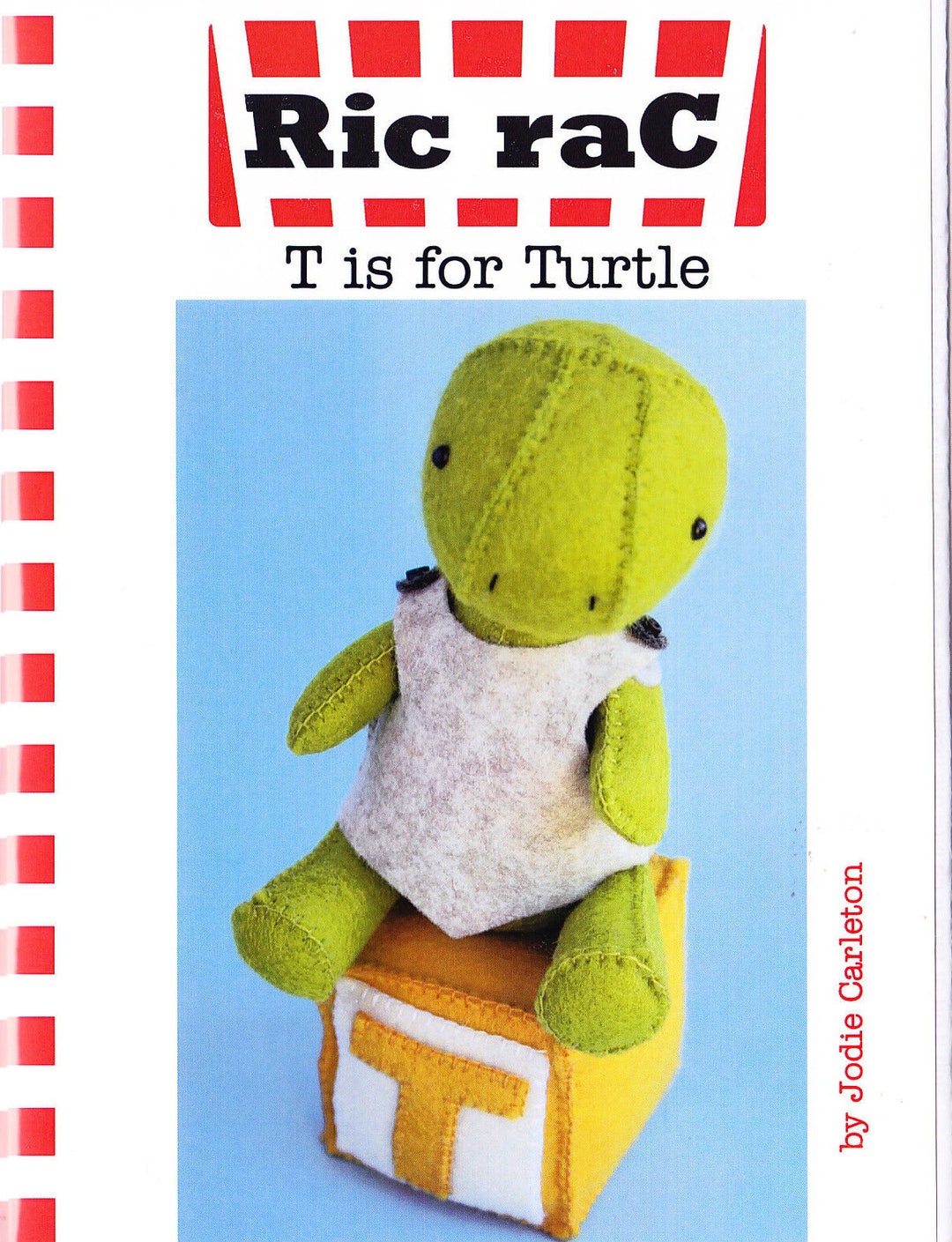 T is for Turtle Toy Pattern by Ric Rac Patterns - Etsy