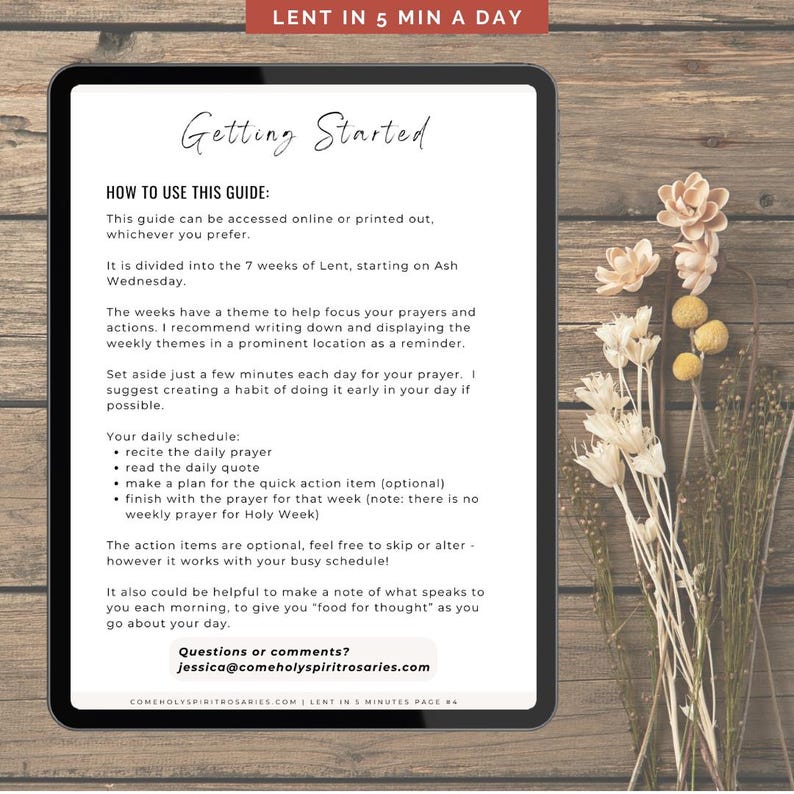 Lent in 5 Minutes a Day Devotional Guide 2026 - A Simple Prayer Guide ...