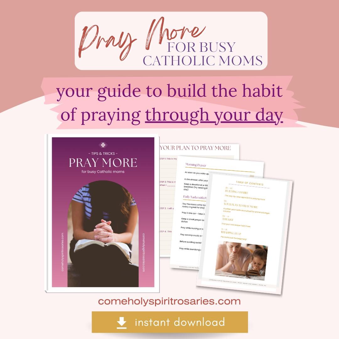 Busy Catholic Moms Devotional Guide - Tips & Tricks to Pray More, Build ...