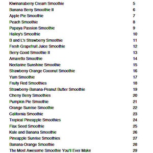 133 Smoothie Recipes PDF E-book Cookbook Instant Digital Download - Etsy