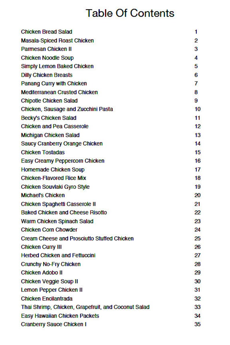 3772 Chicken Recipes PDF E-book Cookbook Instant Digital Download - Etsy