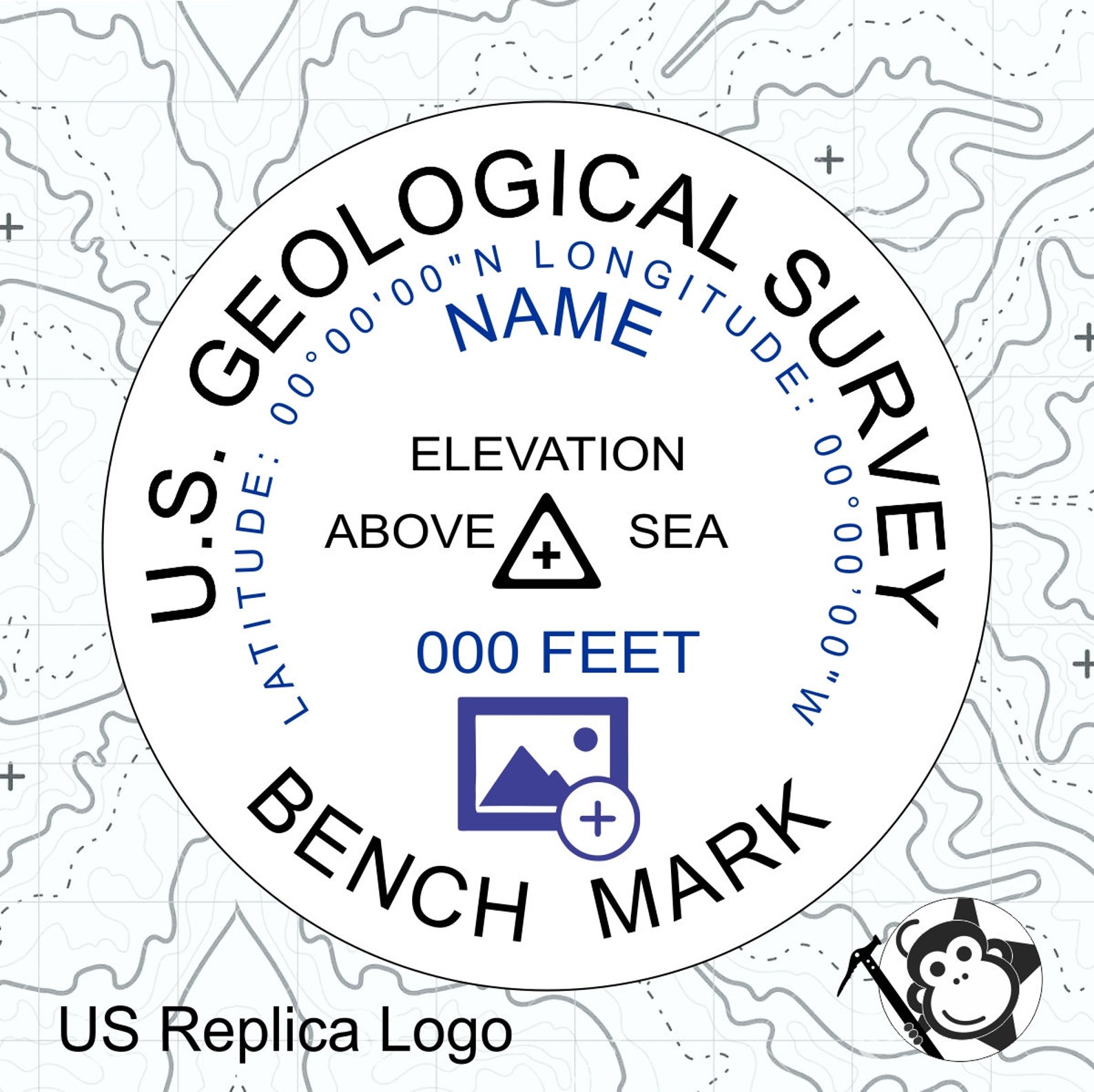 Brass Engraved Benchmark - Etsy