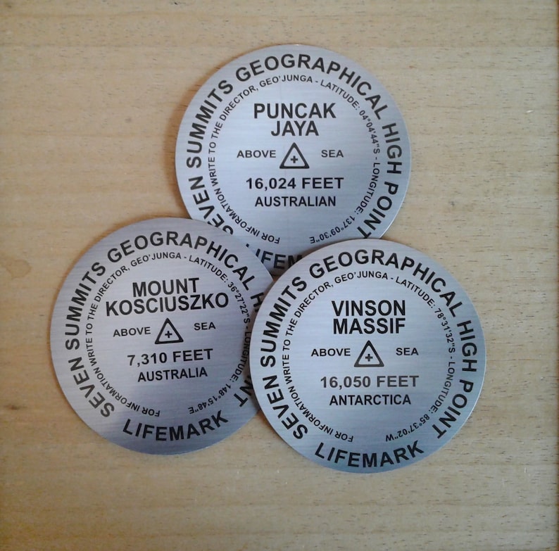 Seven Summits Magnets - Etsy