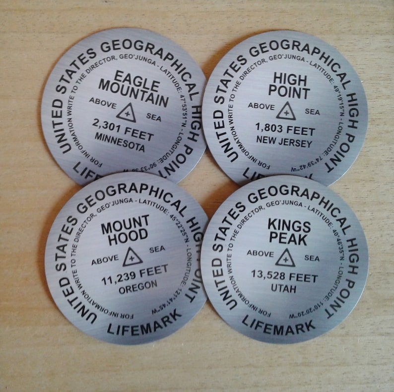 US Highpoints Magnets - Etsy