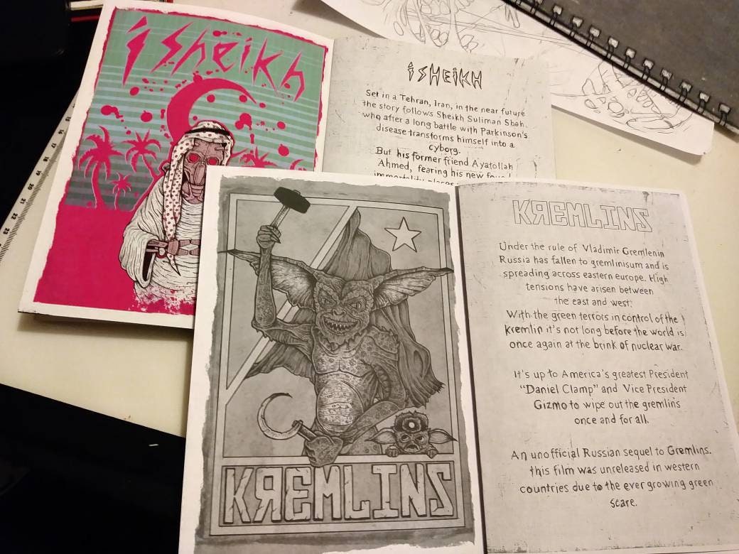 FILM NIGHT/ Film Cover Zine/ Art Book of Retro Movie Posters - Etsy