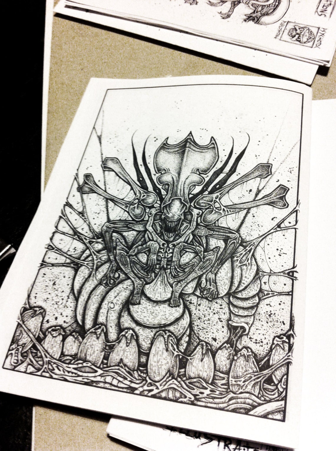 ALIEN Art Book /xenomorph Horror Art Zine by Ayillustrations - Etsy