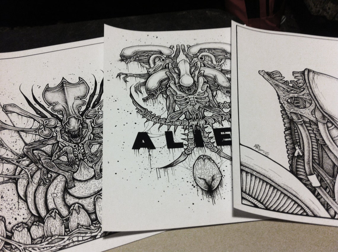 Xenomorph Prints | Etsy