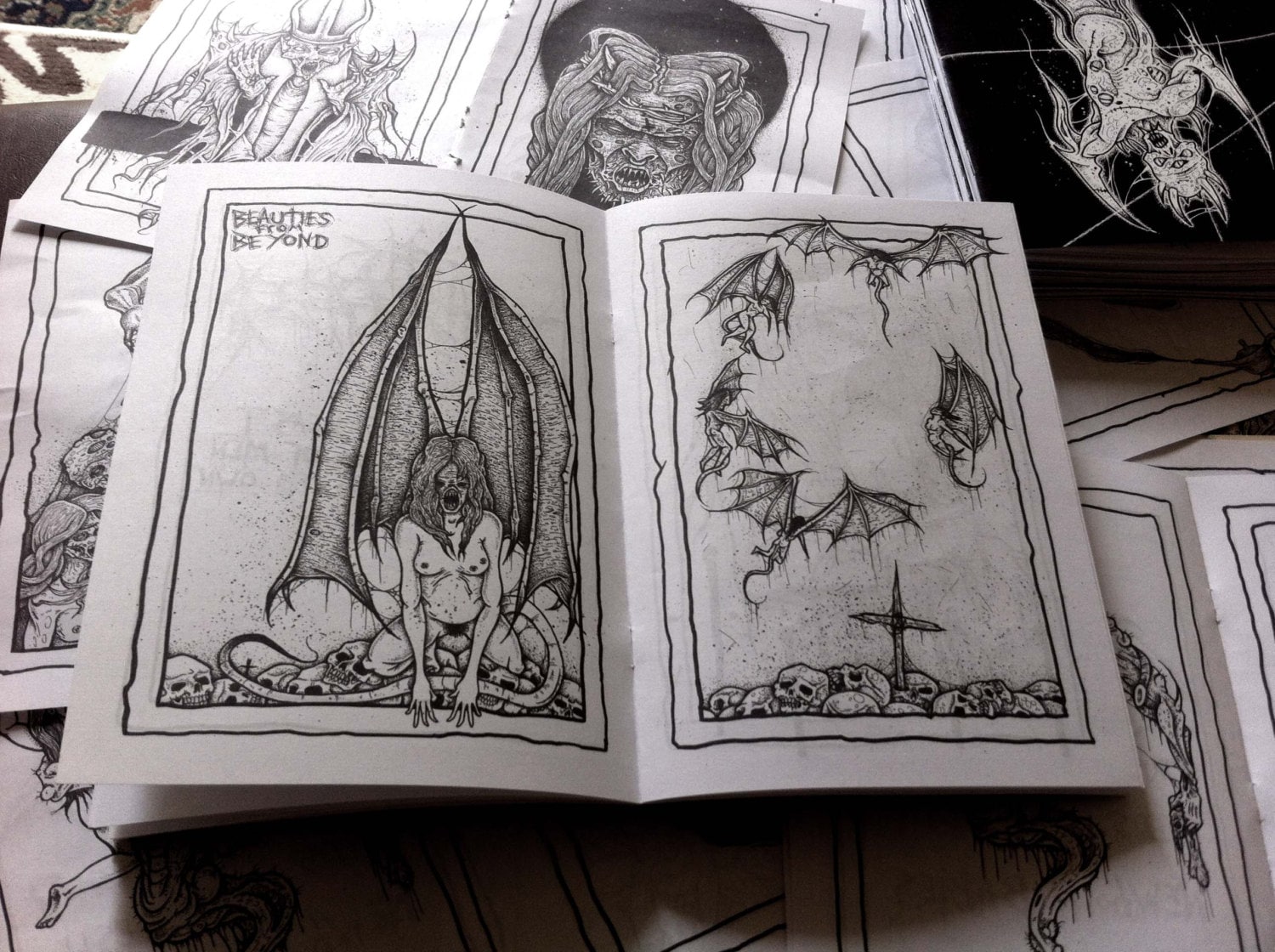 Demons Zine Satanic Art Book Unholy Demonic Illustrations Etsy