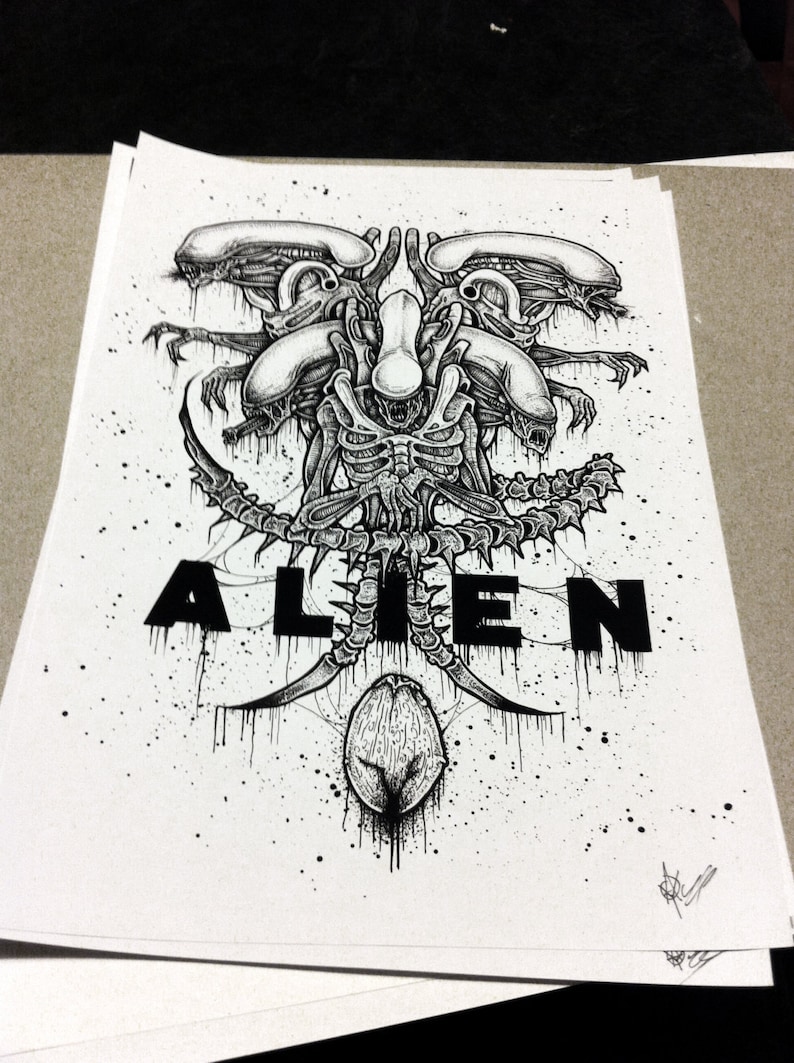 Xenomorph Prints | Etsy