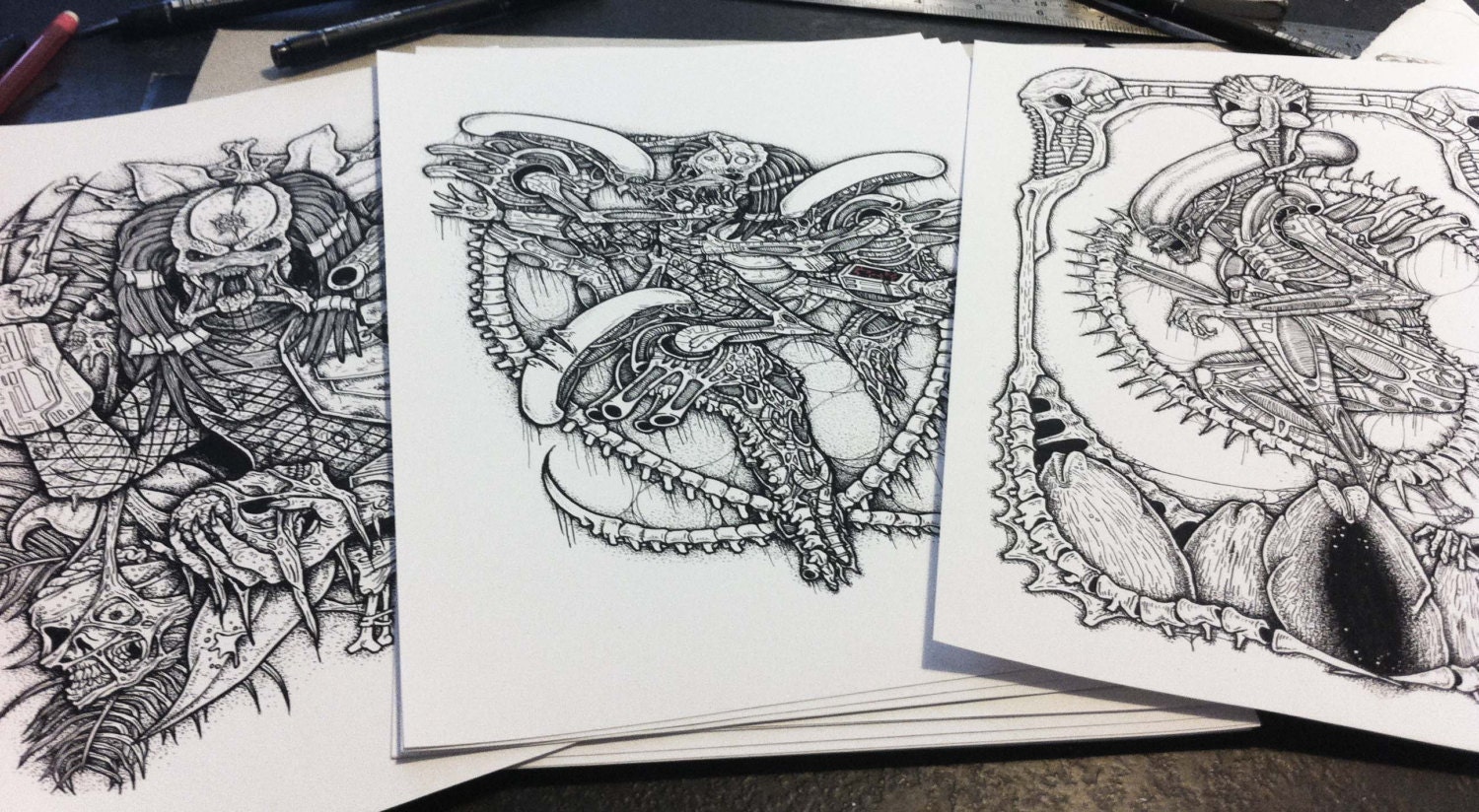 Alien Versus Predator Art Prints - Etsy