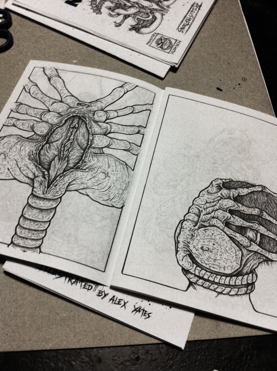 ALIEN Art Book /xenomorph Horror Art Zine by Ayillustrations - Etsy