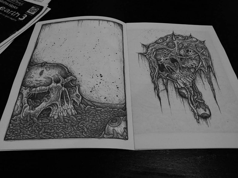 SKULLZ Art Book / Horror Zine - Etsy