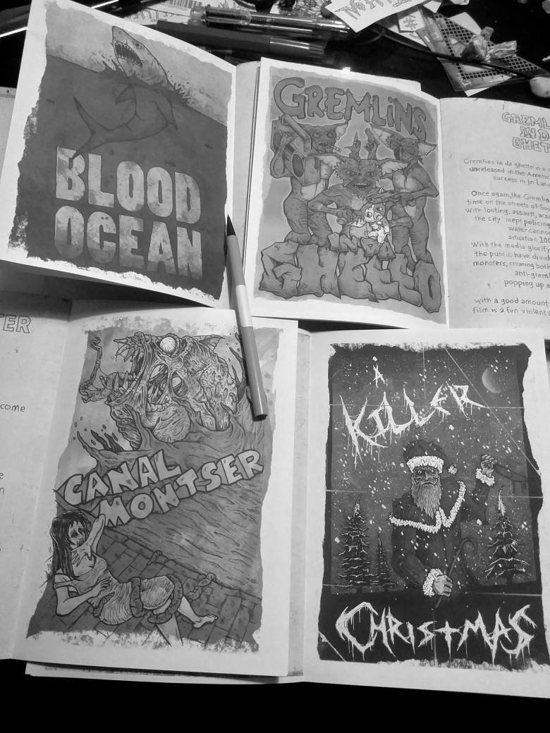 FILM NIGHT/ Film Cover Zine/ Art Book of Retro Movie Posters - Etsy