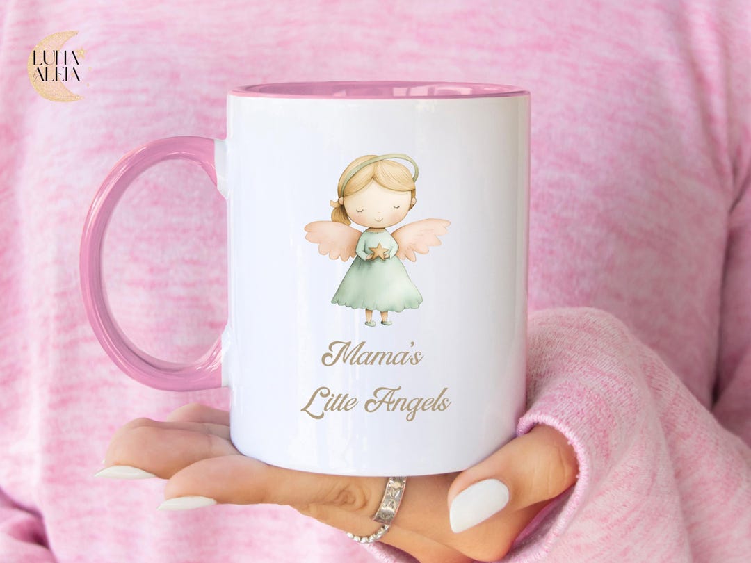 Personalized Mom Angel Mug, Custom Mama Mug With Children's Names ...