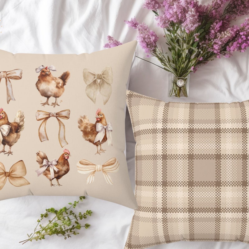 Chicken Throw Pillow - Etsy