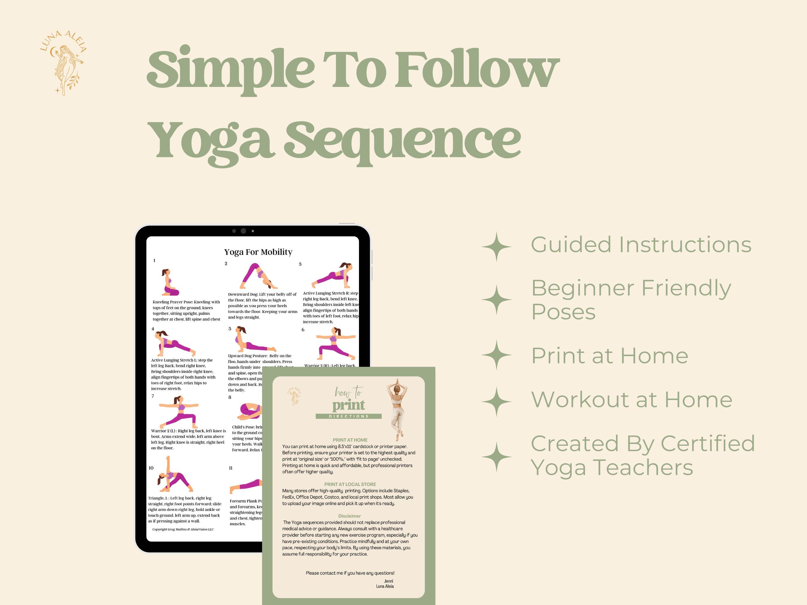 Beginner Mobility Bundle PDF Download, Yoga Mobility Sequences for Busy ...