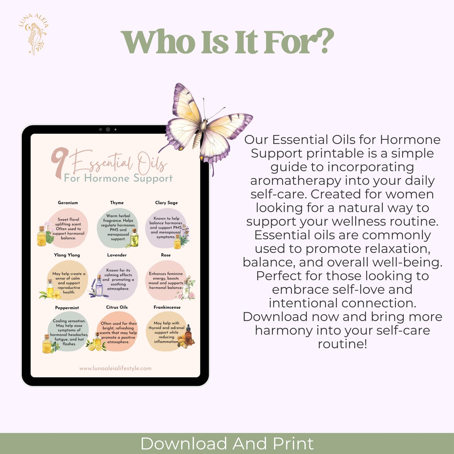 Hormone Support Essential Oils Guide, Aromatherapy & Wellness Resource ...