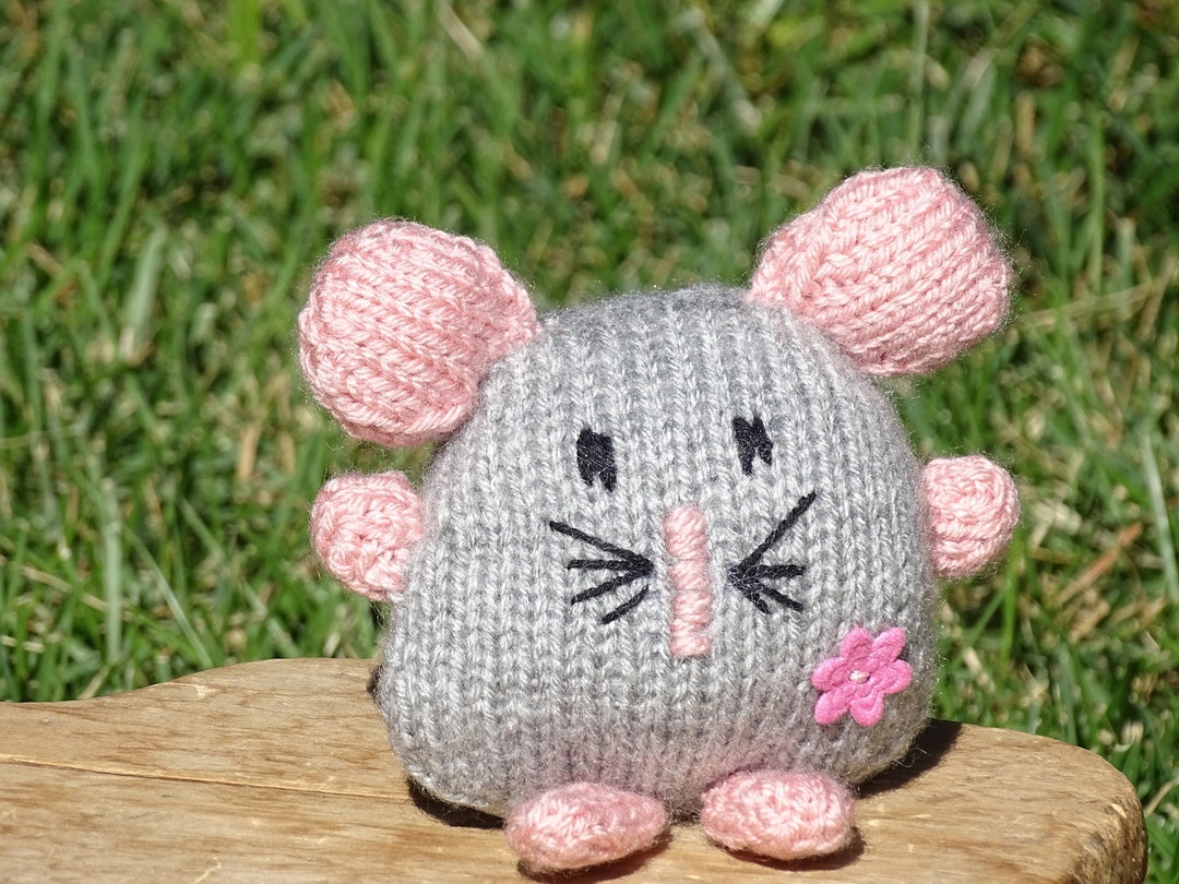 Mouse, Knit Mouse, Toy Mouse, Stuffed Animal, Knitted Toy, Plush Mouse ...