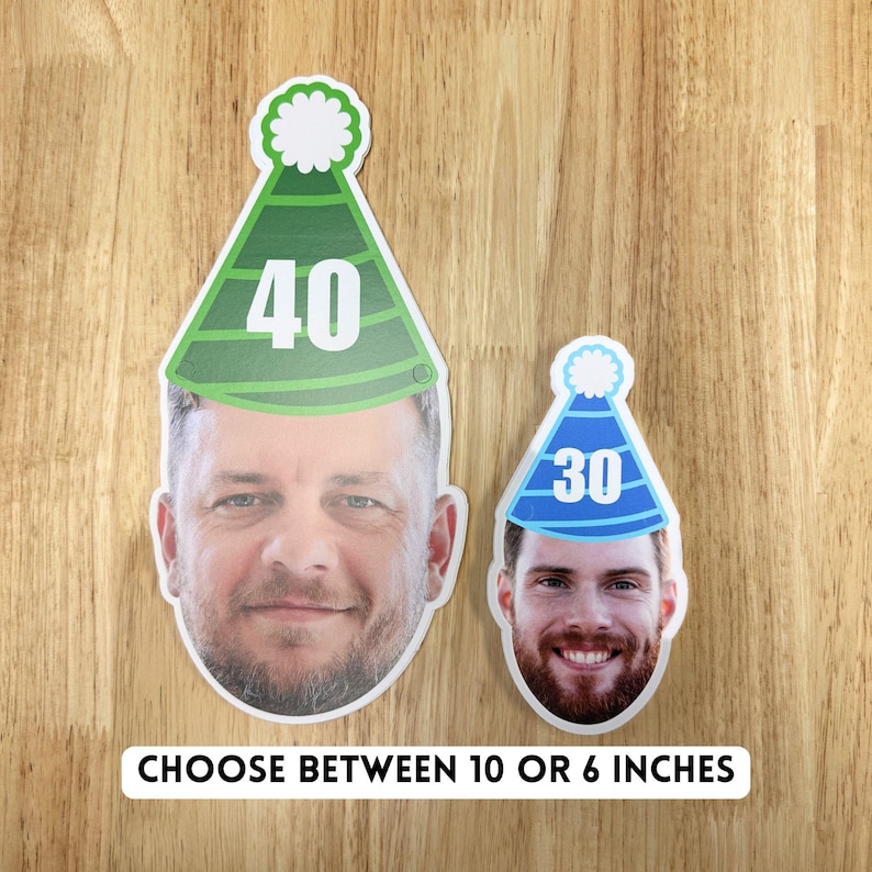 40th Birthday Banner, Custom Face Banner, Personalized Birthday Party ...
