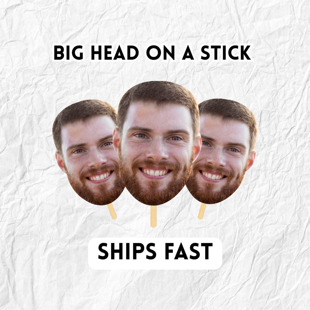 Bachelorette Party Face on a Stick, Big Heads on a Stick for Birthday ...